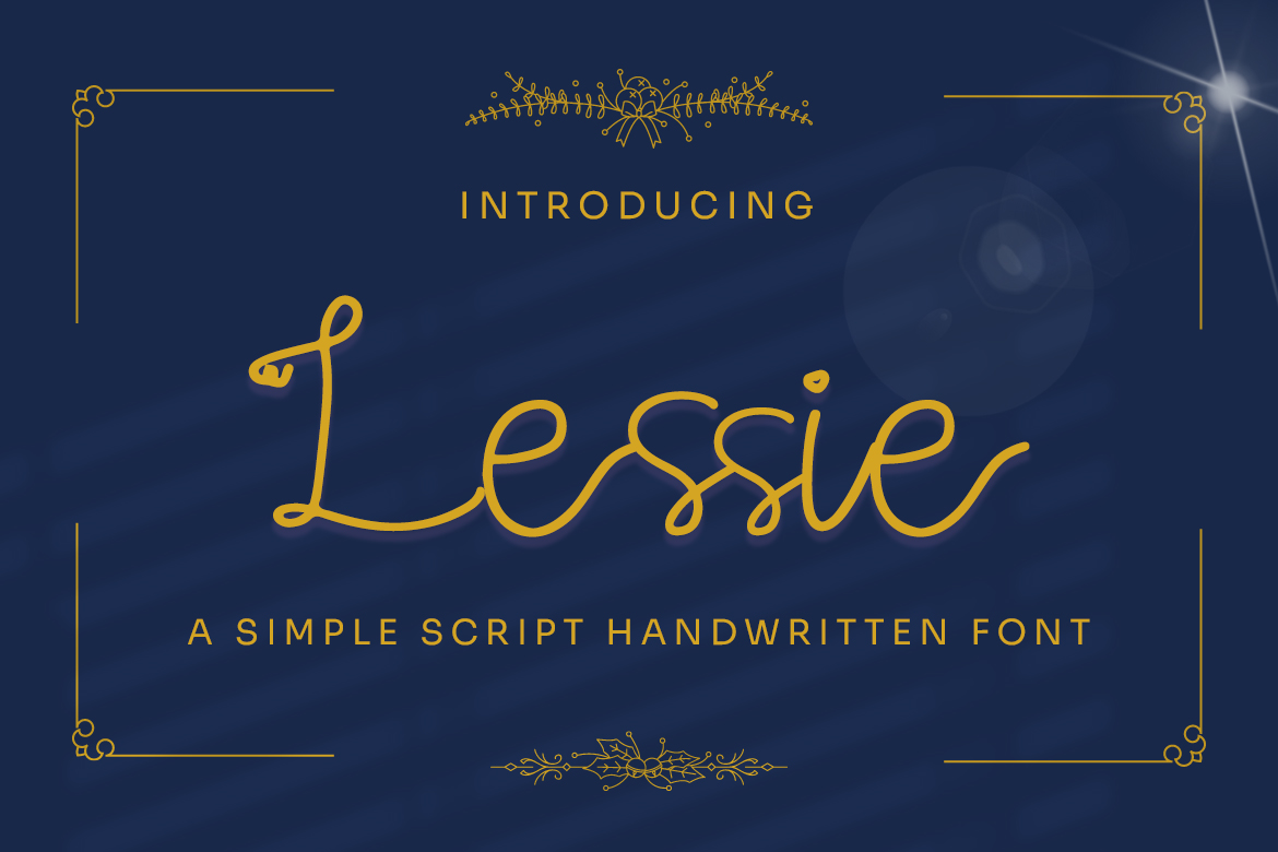 Lessie - Simple Script Font by Dhabee