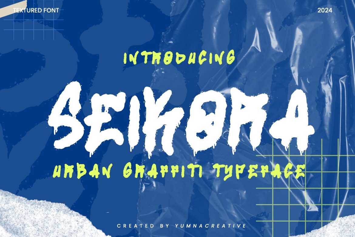 Seikora - Urban Graffiti Font by Dhabee